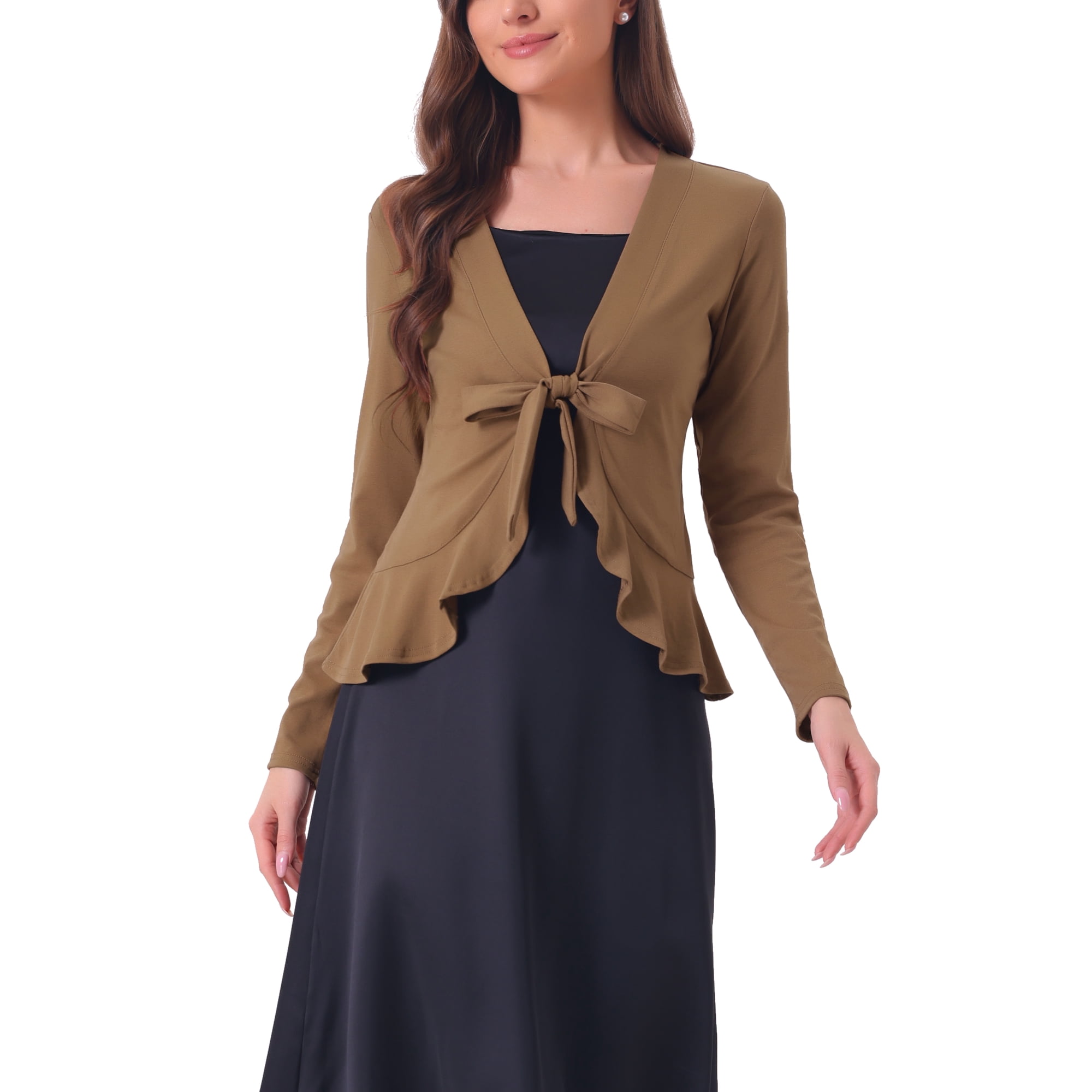 Click here for Allegra K Womens Dressy Cardigan Sweaters Tie Fron... prices