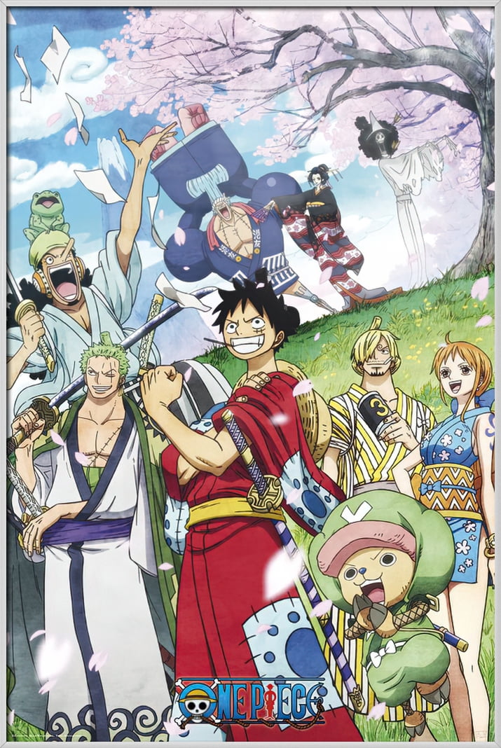 One Piece - Framed Manga TV Show Poster (Wano) (Size: 24" x 36") (Shiny ...