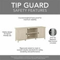 Pemberly Row Engineered Wood TV Stand for TVs Upto 70" in Antique White ...