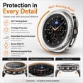 Dteck Rugged Case with Metal Bezel Ring for Samsung Galaxy Watch 8 ...