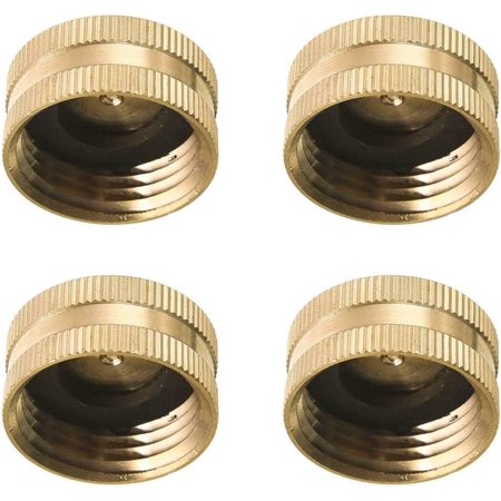 4 Pack Garden Hose Brass Hose Cap with Washers, 3/4'' | Walmart Canada