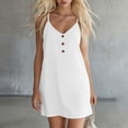 Guluxicc Women Summer Sleeveless Casual Sundress Loose Fit V Neck ...