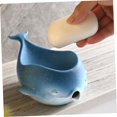 Adorable Whale Ceramic Soap Dish Drainable Tray for Kitchen Sink ...