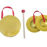 Rushawy Mini Small Hand Cymbals Educational Gong Instrument for Dances ...