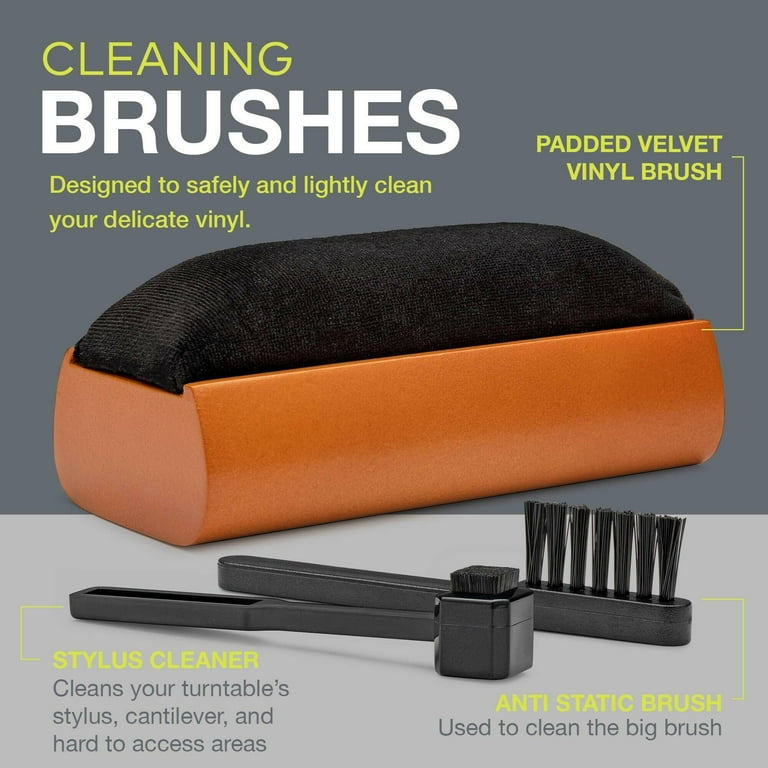 Knox Gear Vinyl Record Cleaner, Cleaning Kit Package with Brushes