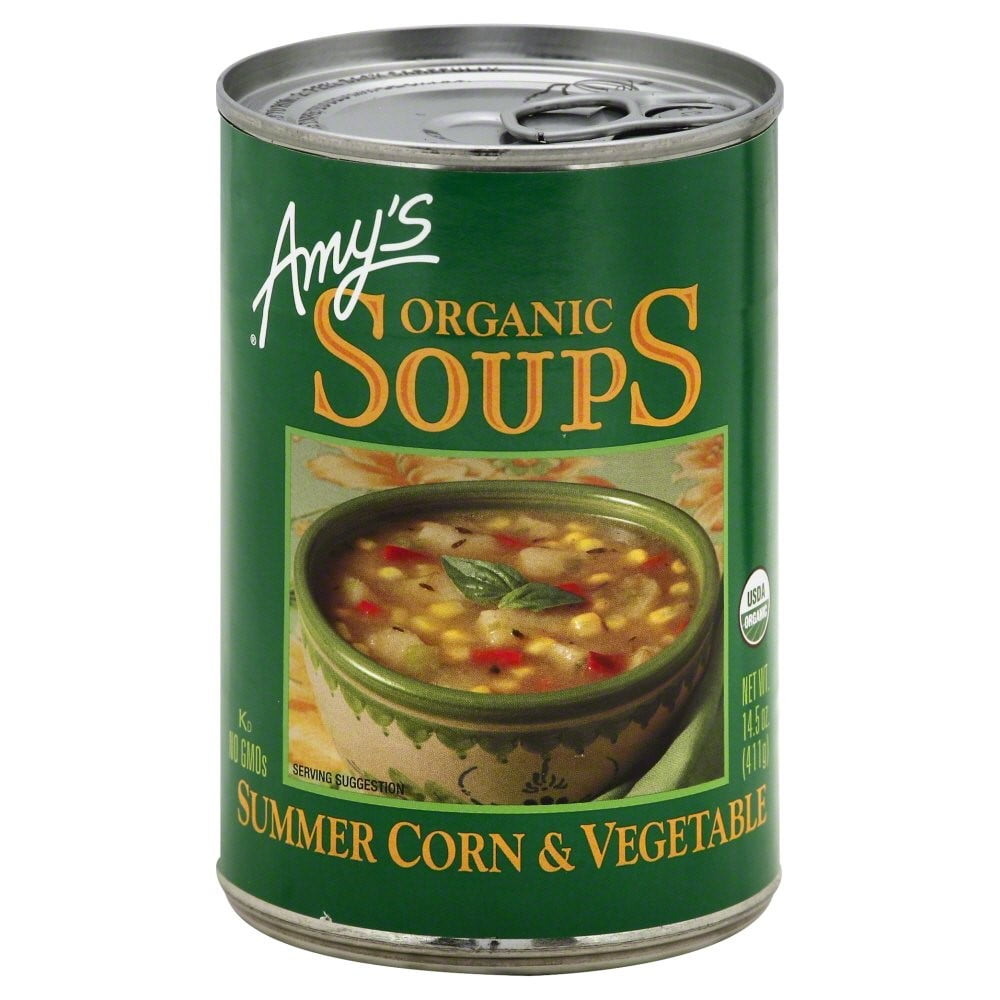 Amy's Organic Soups, Summer Corn & Vegetable, 14.5 Ounce - Walmart.com