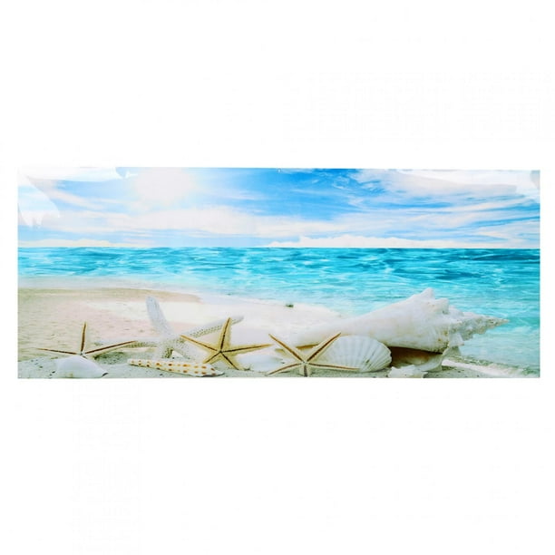 Tebru Aquarium Background Sticker, Sea Star Paintings Aquarium ...