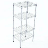 Mintra Home Light Duty Plastic Storage Racks (Rectangular Rack, Grey ...