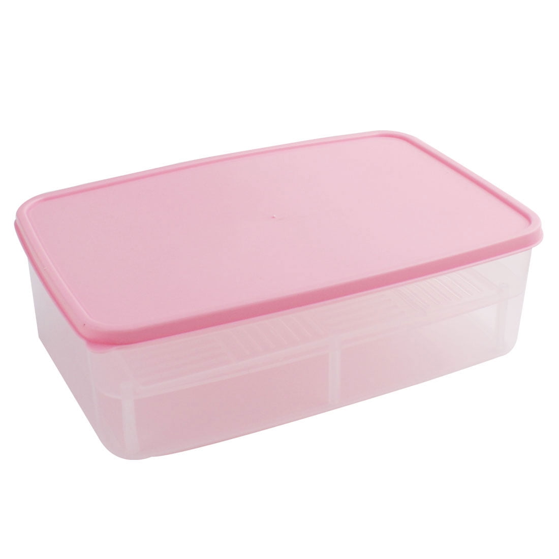 Home Freezer Plastic Seafood Fruits Food Storage Container Box Pink ...