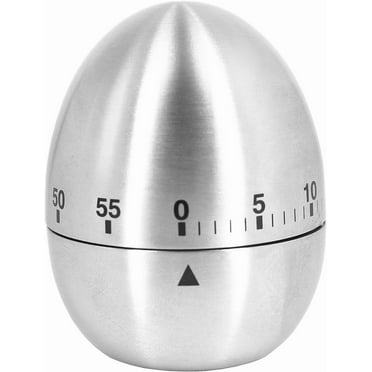 WEISIPU Kitchen Timer Egg Shaped Stainless Steel Cooking Timer ...