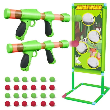 Foam Popper Guns For 2 Player,electric Shooting Target & Air Blaster ...