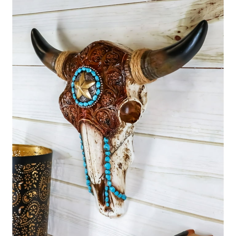 Decorated Bull Skulls