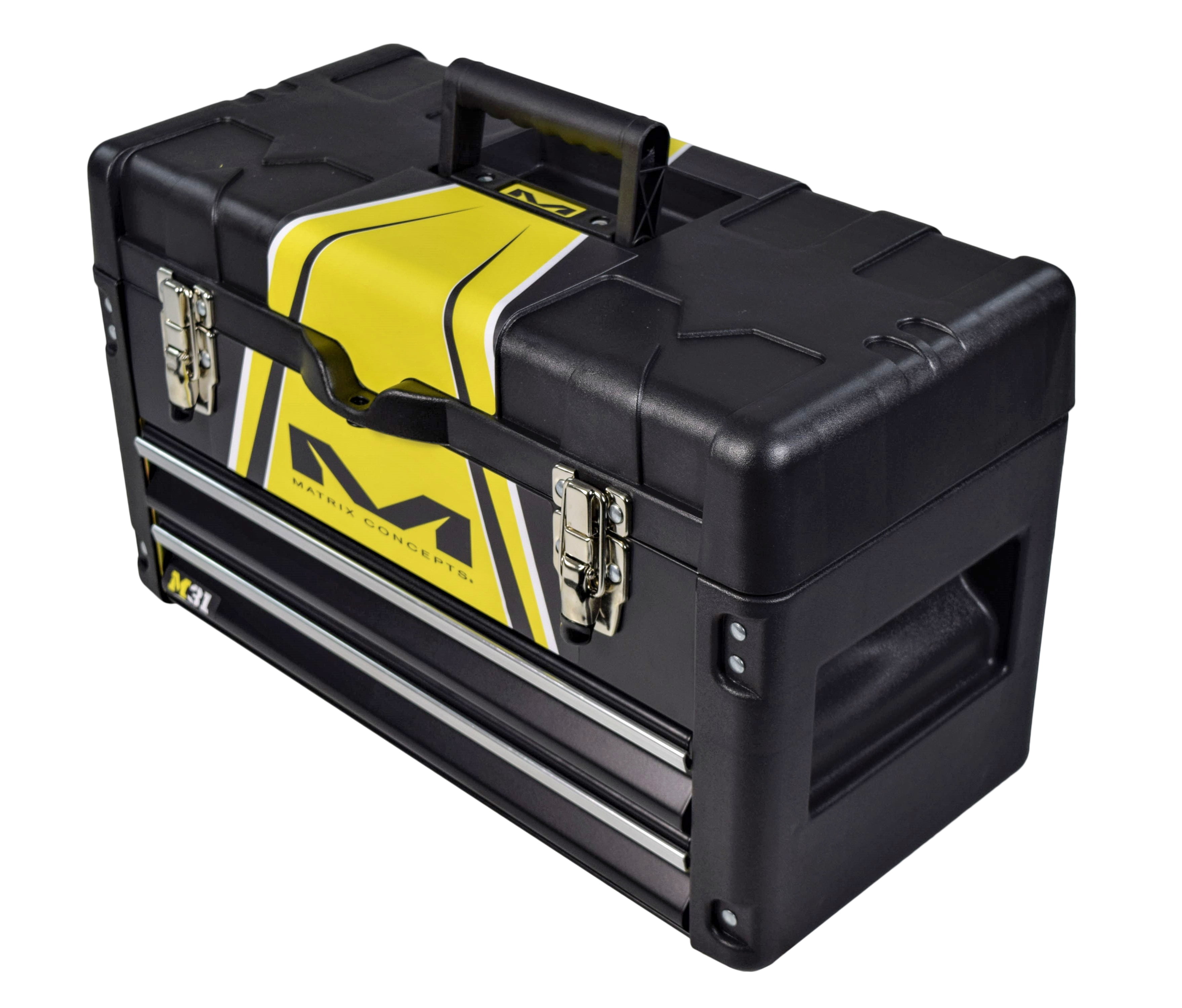 Matrix Concepts M31 WORX Tool Box with Two Drawers (Black/Yellow) M31 ...