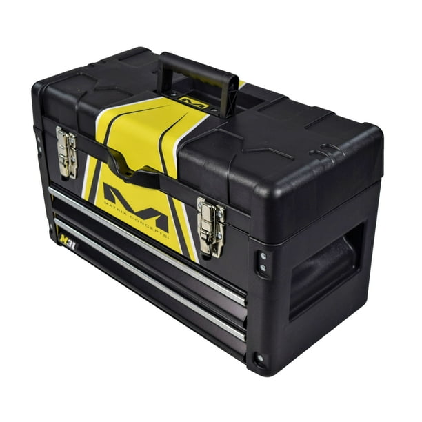 Matrix Concepts M31 WORX Tool Box with Two Drawers (Black/Yellow) M31 ...