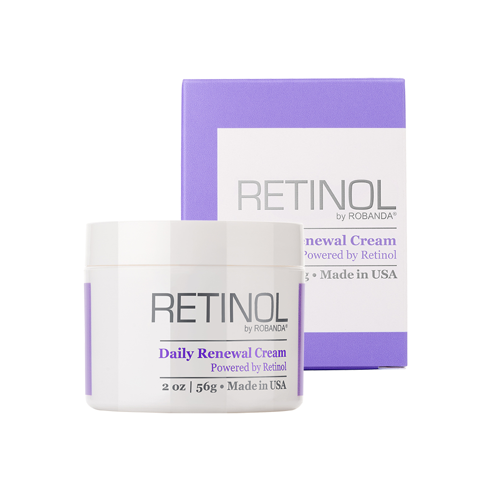 Retinol by Robanda Daily Renewal Cream│Day Cream for Dry, Sensitive ...