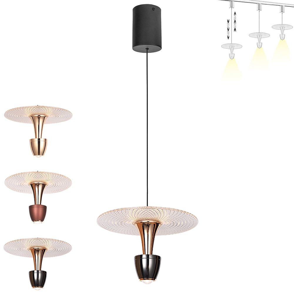 FSLiving 7W Adjustable Levitate Pendnat Light Retractable Lift Ceiling ...