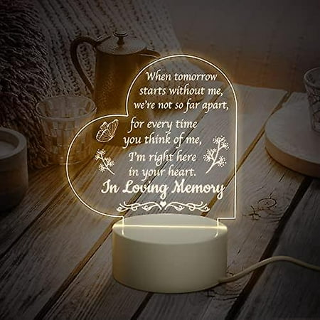 Memorial Gifts Night Light - Sympathy Gifts For Loss Of Loved One - In ...