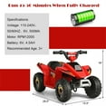 CIPACHO 6V Kids Electric ATV, 4 Wheels Ride-On Toy, ATV for Kids Ages 4 ...