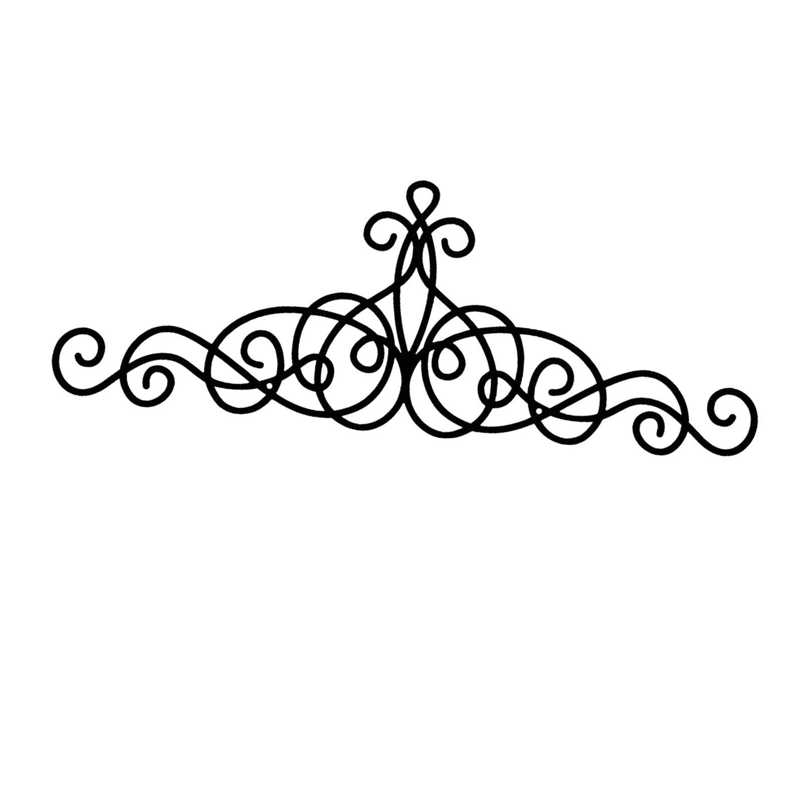 Click here for Lipstore Scroll Wall Art Decor 14cmx40cm Metal Wal... prices