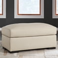 Signature Design by Ashley Treasure Trove Leather Match Ottoman ...