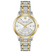 Bulova Women's Wrist Watch, Stainless Steel with Diamond Accents, Black ...