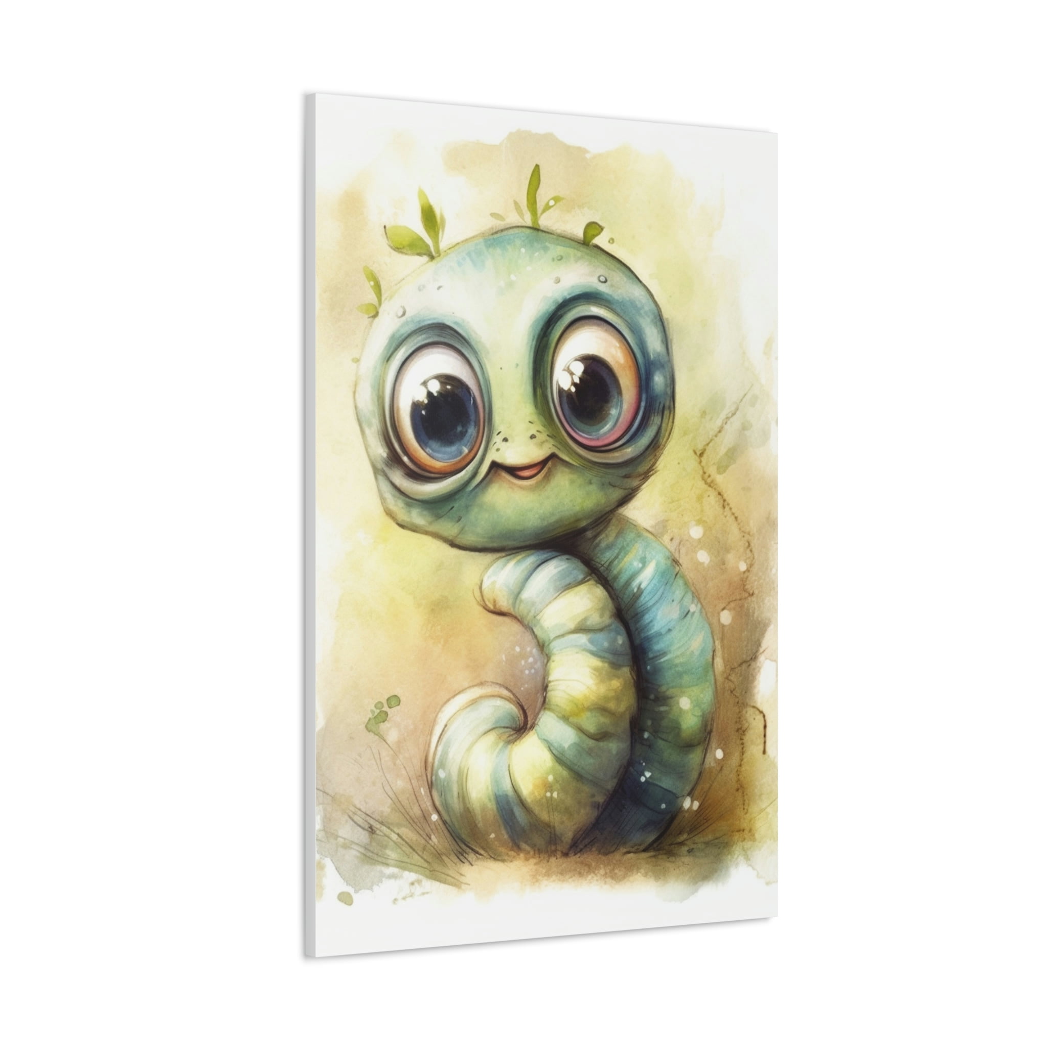 Watercolor Worm Painting - Nursery Collection - Bedtime Stories ...
