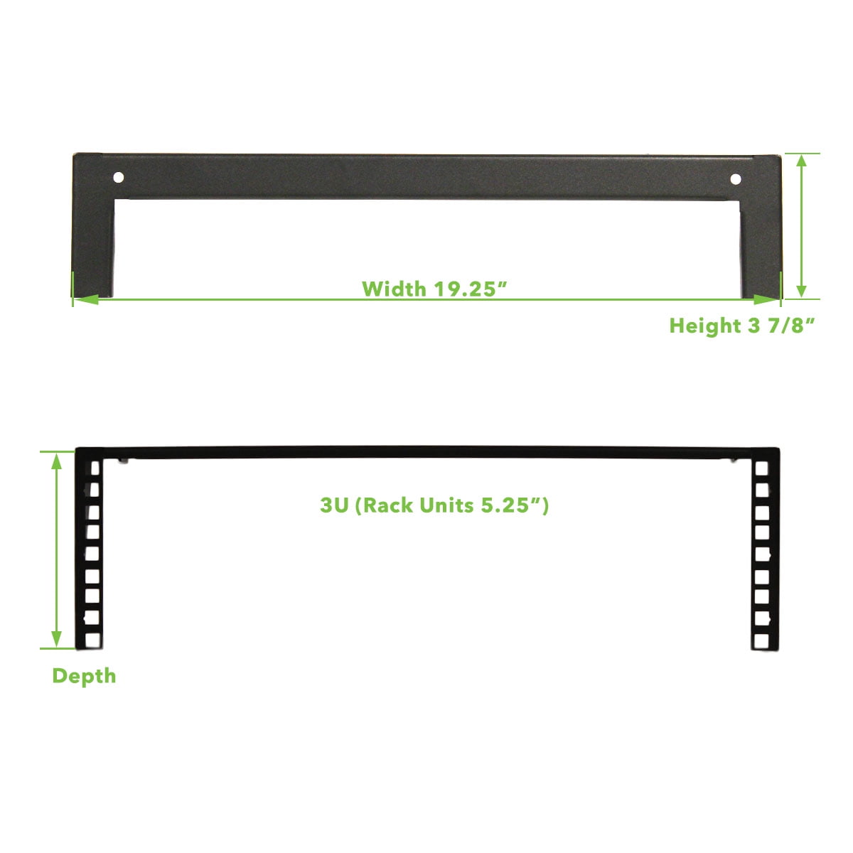 Buy NavePoint 3U 19 Inch Vertical Wall Mount Rack Wall Mountable Server ...