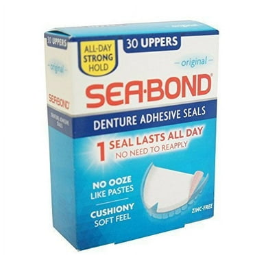 Sea Bond Upper Secure Denture Adhesive Seals, For an All Day Strong ...