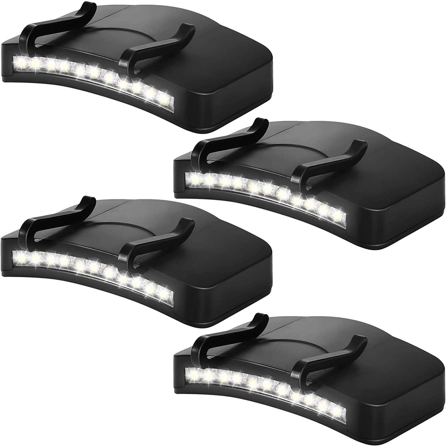 Click here for Unbranded 4 Pieces Hat Clip Light 11 Led Rotatable... prices