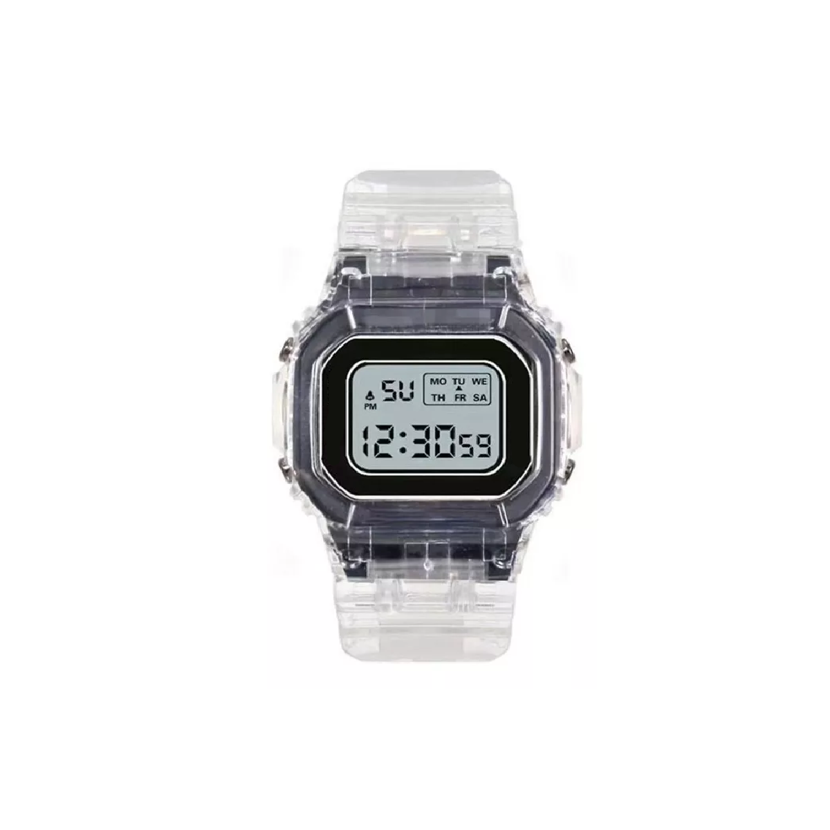 Reloj Transparente Estilo Retro Negro | Walmart en línea