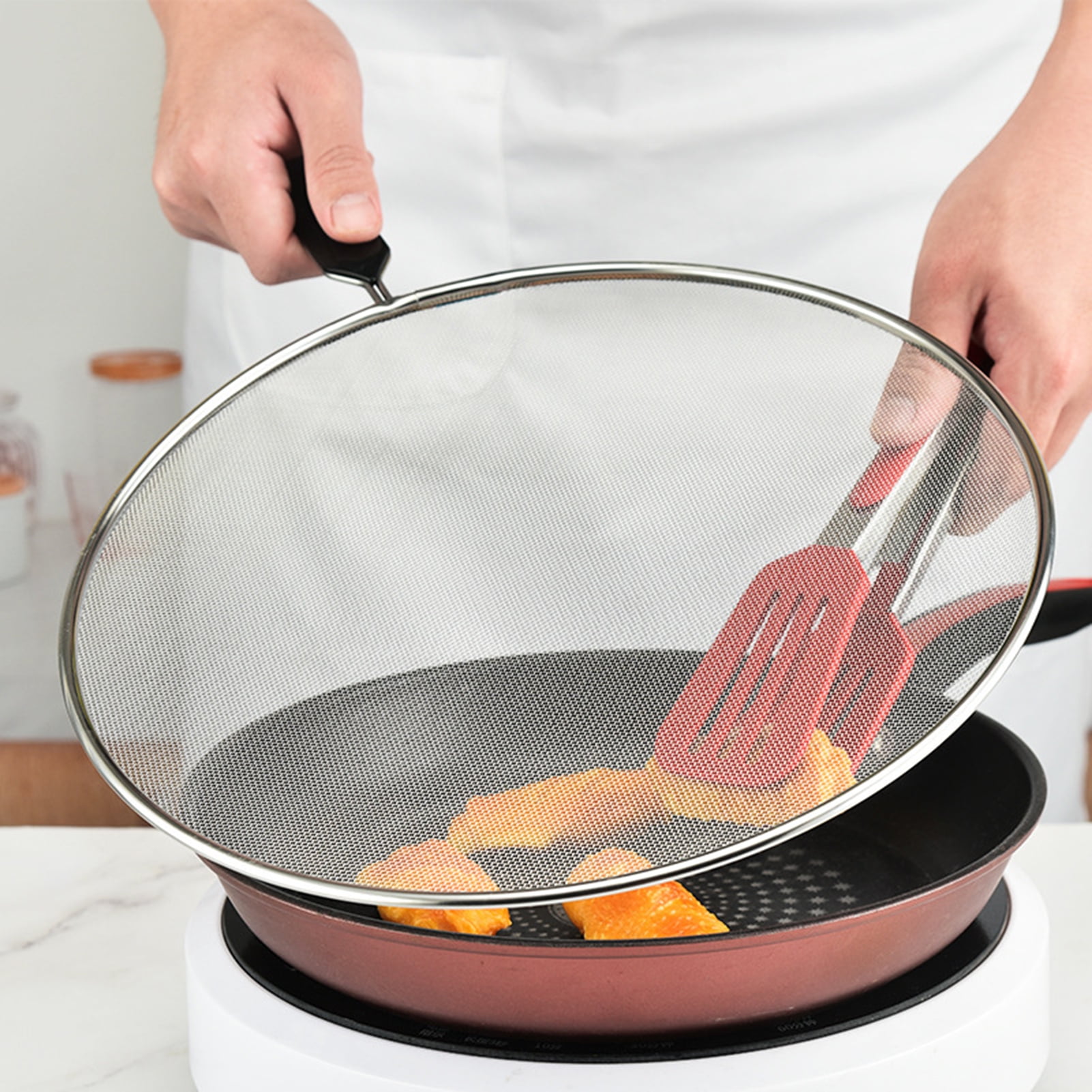 Click here for Hicess Splatter Screen Ergonomic Handle Rust-Proof... prices