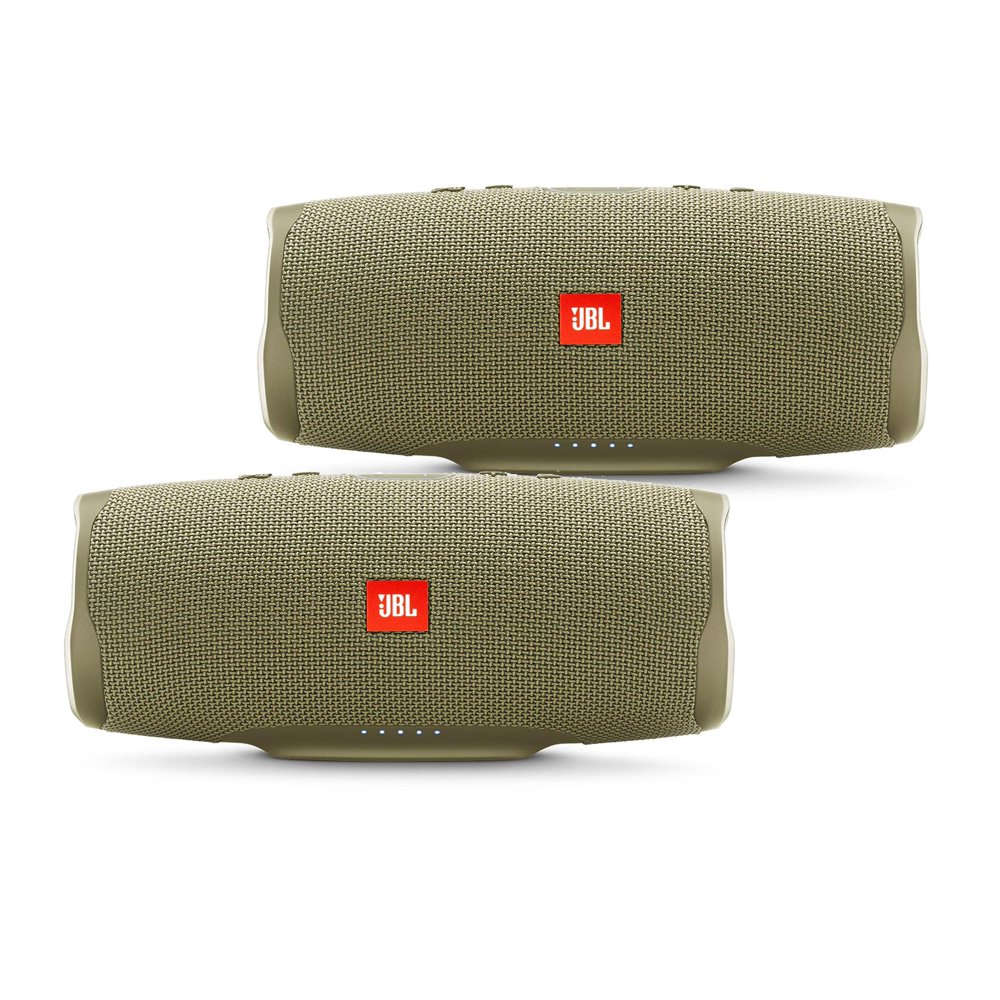 JBL Charge 4 Sand Portable Bluetooth Speaker Pair Bundle - Walmart.com ...