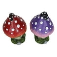 Enchanted Fairy Garden Miniature Colorful Toadstool Mushrooms Figurine ...