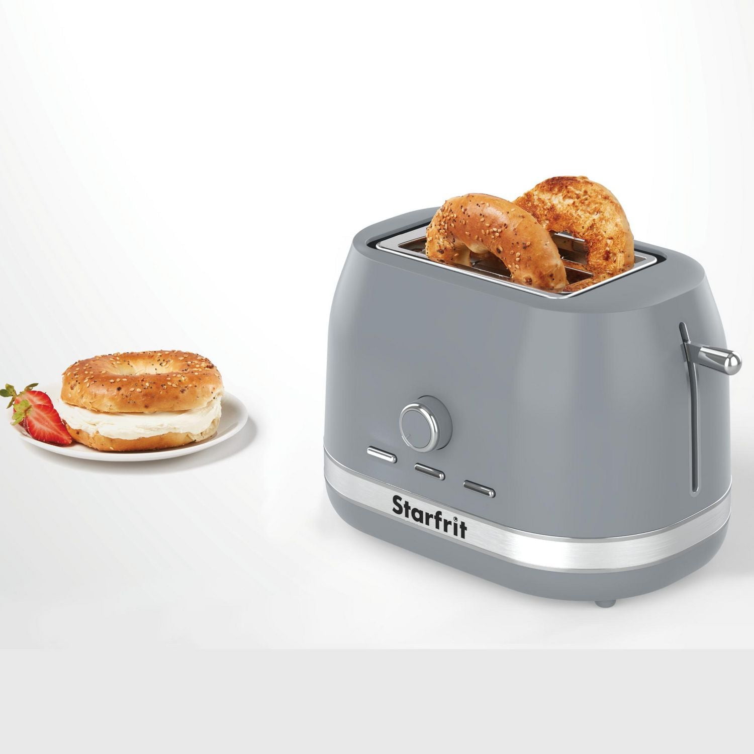 Click here for Starfrit 2-Slice Toaster - Grey prices