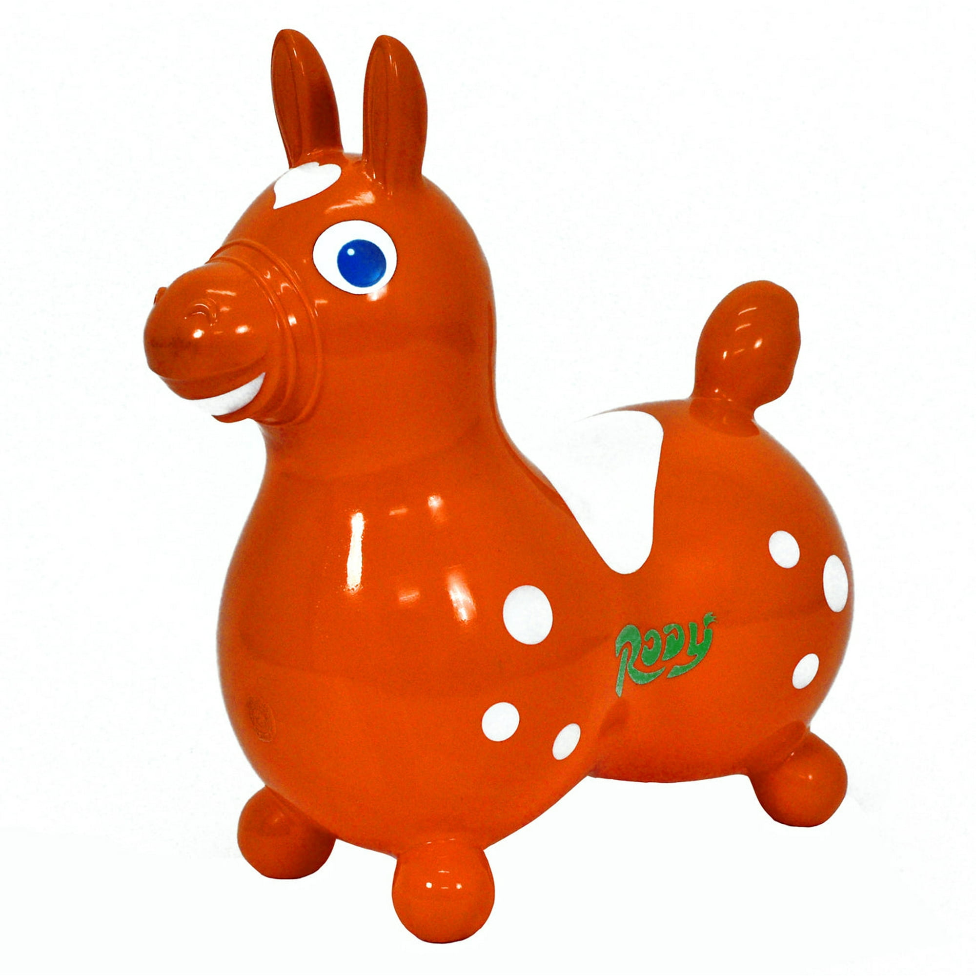 Click here for Gymnic Orange Rody Inflatable Bounce Horse With Pu... prices