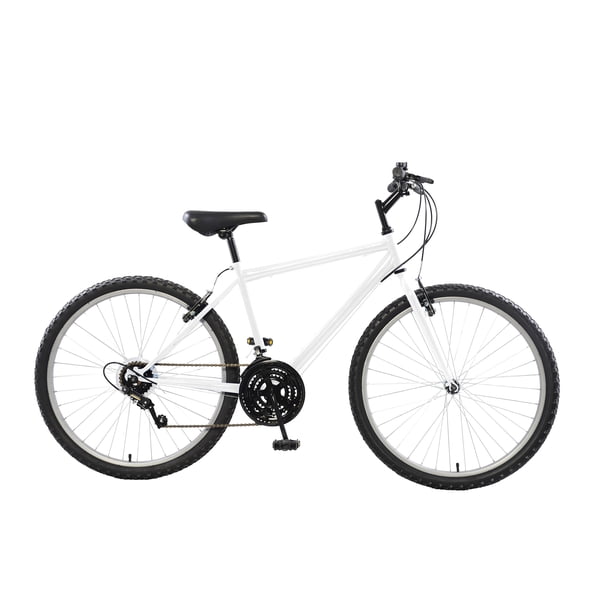Rigid Mountain Bike, 26 in wheels, 18 in frame, Men's Bike, White ...