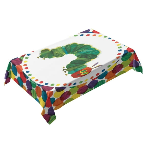 Theme square tablecloth has an iconic print, fits most tables, and is ...
