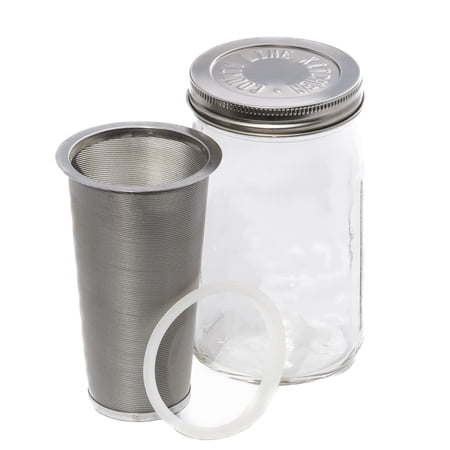 County Line Kitchen - Cold Brew Mason Jar Coffee Maker, Durable Glass ...