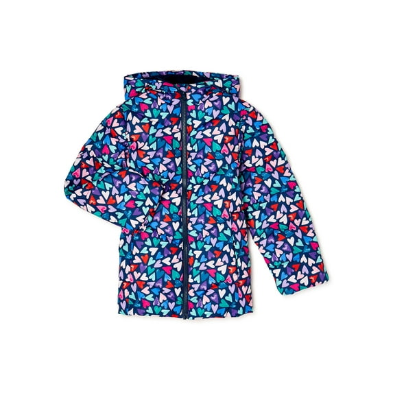 Swiss Tech Girls Winter Puffer Jacket with Hood, Sizes 4-18 & Plus ...