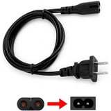 LORDTRONICS 5ft 2 Prong Figure 8 Power Cord for TV PS4 PS5 Monitor ...