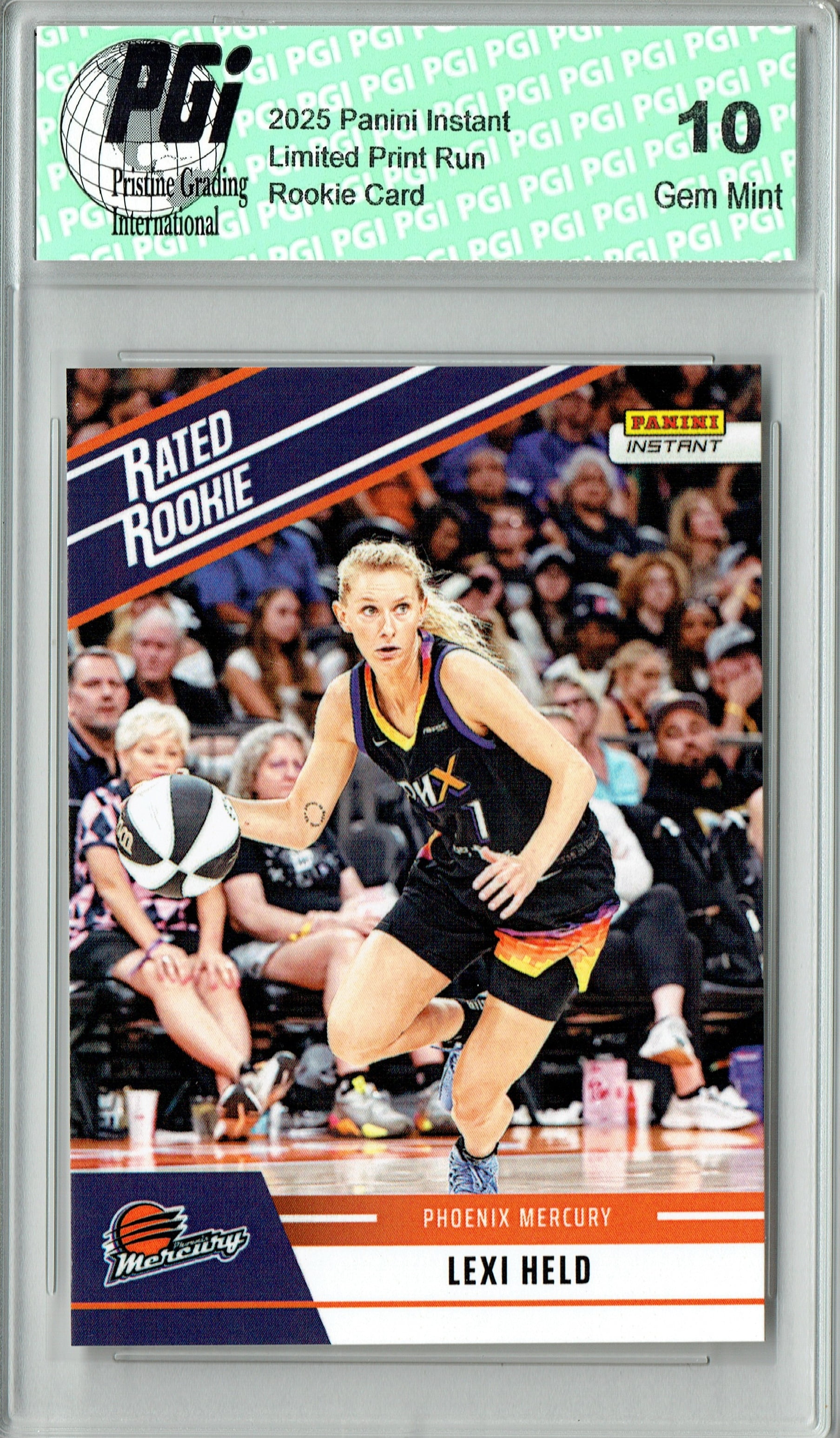 Lexi Held 2025 WNBA Panini Instant #RRR5 Retro Rated Rookie Card PGI 10 ...