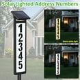 OhhGo Solar LED Illuminated House Numbers, Waterproof Address Sign for ...
