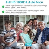 Webcam with Microphone,1080P Full HD PC Laptop Desktop Web Camera,USB ...