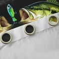 Castle Fairy Boys Girls Big Bass Fish Curtains Pack of 2 (42x84 Each ...
