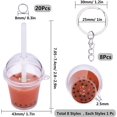 1Set DIY Keychain Making Kits with Openable Acrylic Bottle Big Pendants ...