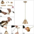 LNC 1-Light Matte Gold Adjustable Hanging Modern/Contemporary Dome LED Mini Hanging Kitchen ...