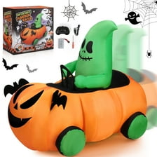 ANIMAT3D Inflatable Jabberin' Jack Projection Halloween Pumpkin with ...