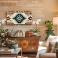 Abstract Ethnic Style TV Dust Cover 75 Inch, Retro Brown Red Weaving ...