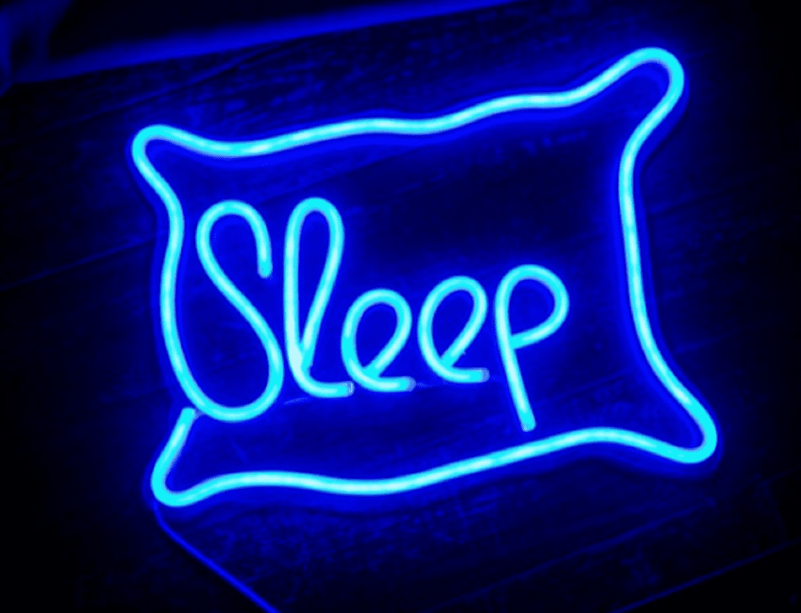 Queen Sense 14" Pillow Sleep Neon Sign Acrylic Man Cave Pub Bar Wall ...