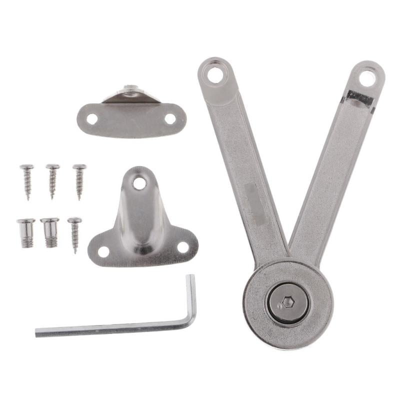 Heavy Duty Lid Support Hinge Lid Stay with Soft Close Toy Box Hinge ...